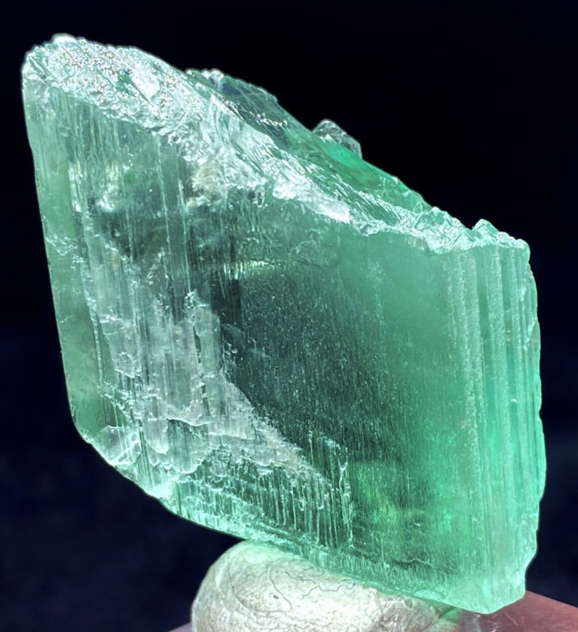 Natural Green Kunzite Crystal with Complex Mountain Shape | Etsy