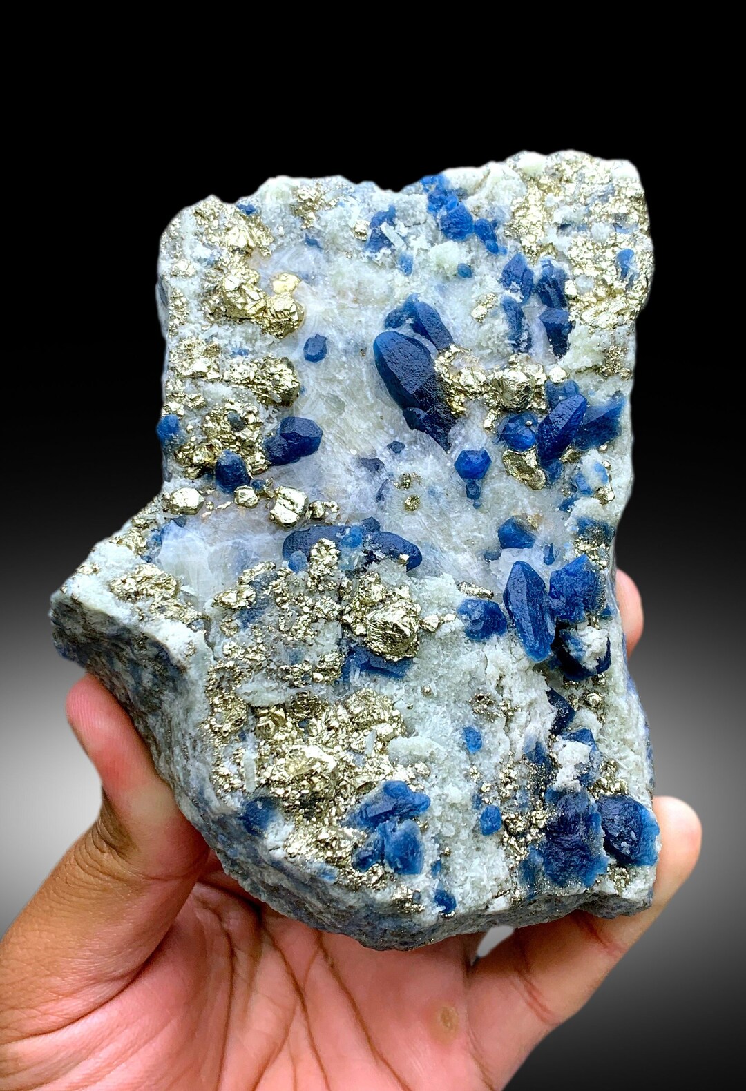 Fluorescent Afghanite With Pyrite on Matrix, Afghanite Specimen, Raw ...
