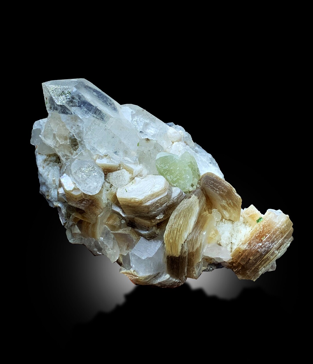 Natural Herderite With Quartz and Phlogopite Mica Mineral Specimen From ...