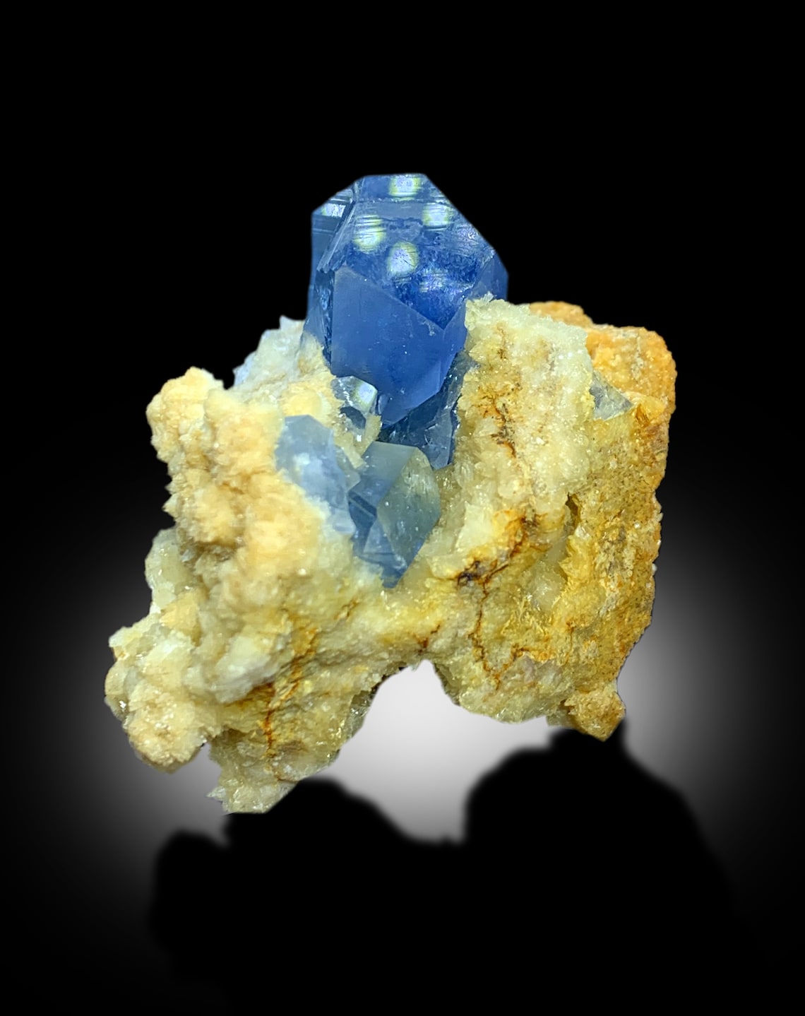 Terminated Blue Celestine With Calcite Mineral Specimen From - Etsy