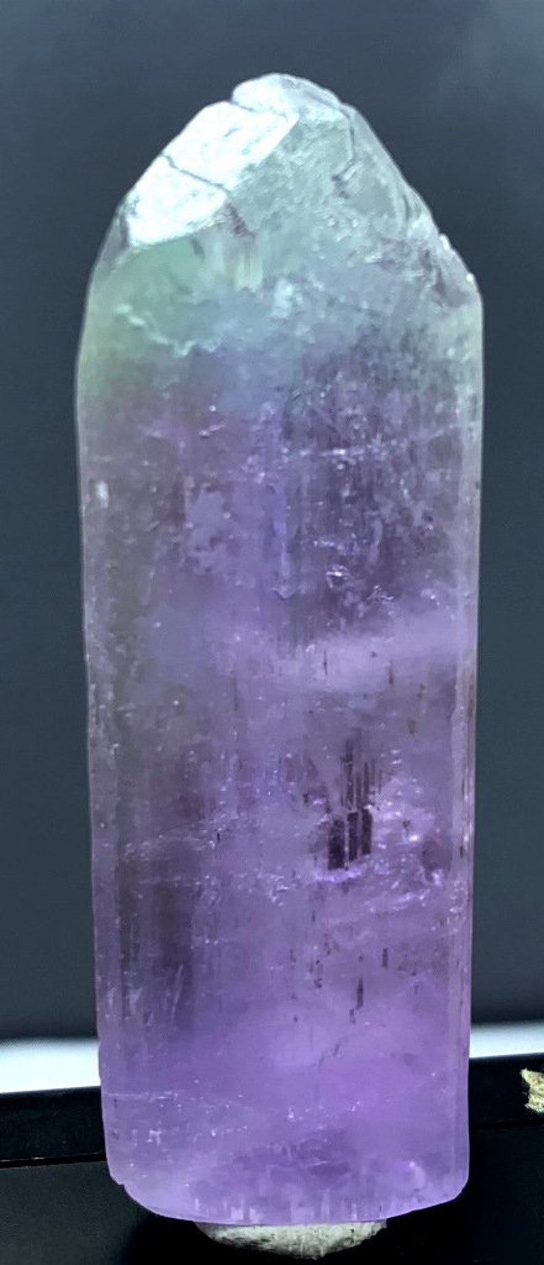 Bicolor Kunzite Crystal Natural Kunzite Raw Stone From | Etsy