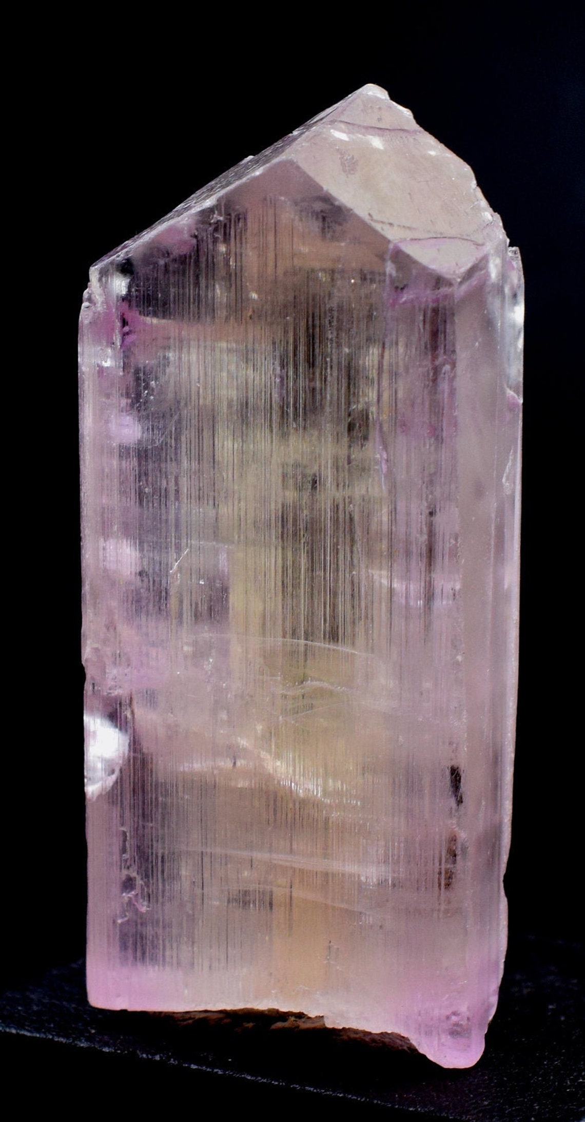 Natural Kunzite Crystal Bicolor Kunzite Natural Stone From - Etsy