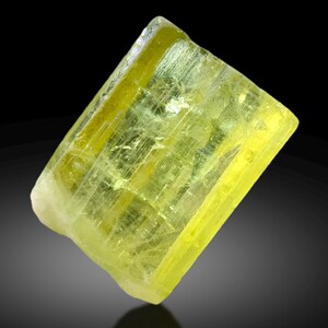 Transparent Yellow Color Heliodor Var Beryl Crystal, Raw Mineral ...