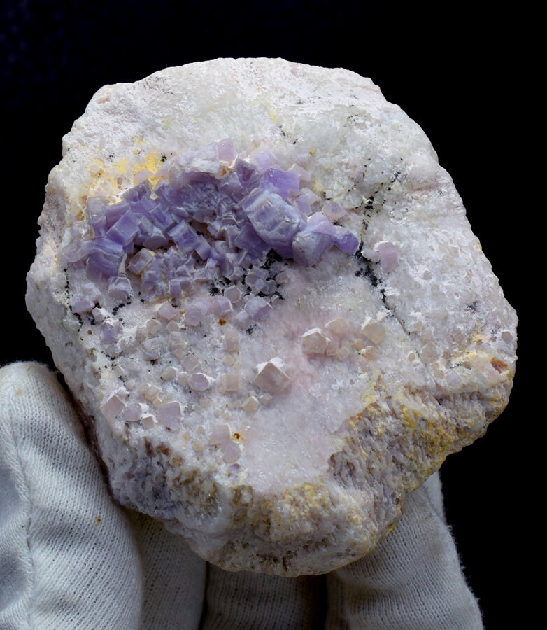 Apatite Specimen Purple Apatite Crystals on Matrix From - Etsy UK