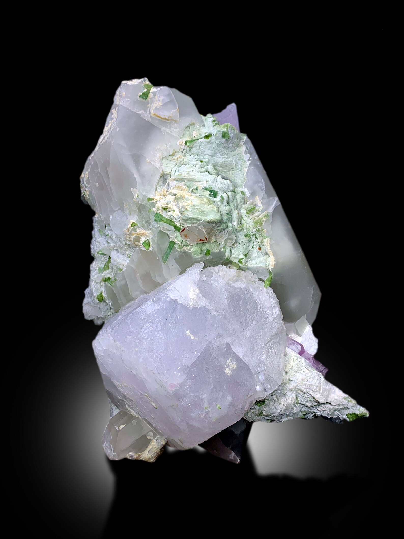 Pollucite With Kunzite Green Tourmalines Quartz and Albite Combine ...