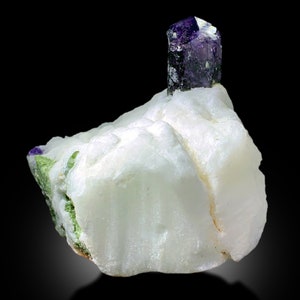 Natural Purple Color Scapolite on Matrix, Scapolite Crystal, Scapolite ...