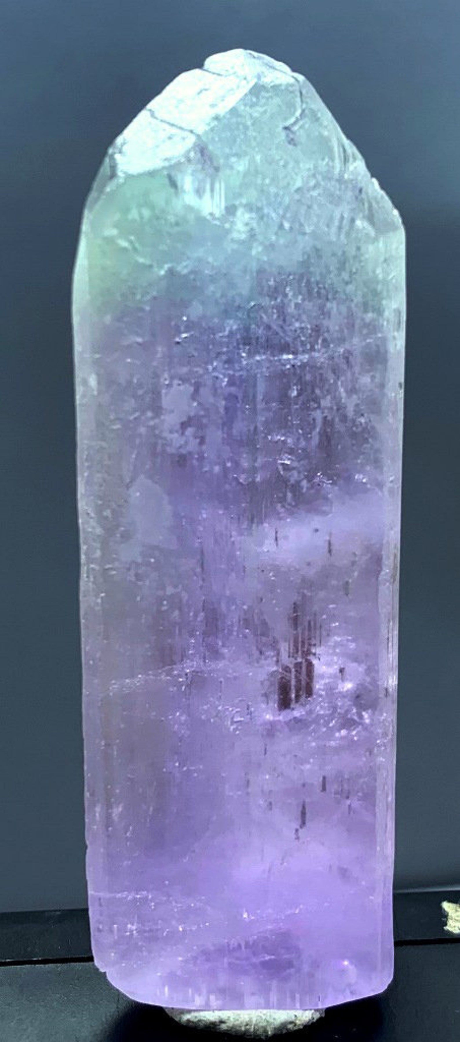 Bicolor Kunzite Crystal Natural Kunzite Raw Stone From | Etsy