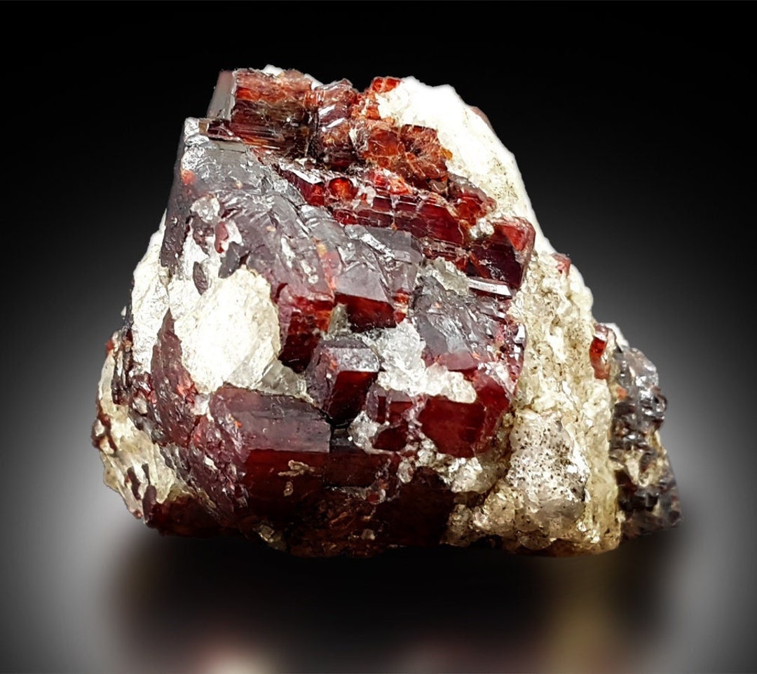 Tantalite Crystal, Red Tantalite, Mango-tantalite on Matrix Mineral ...