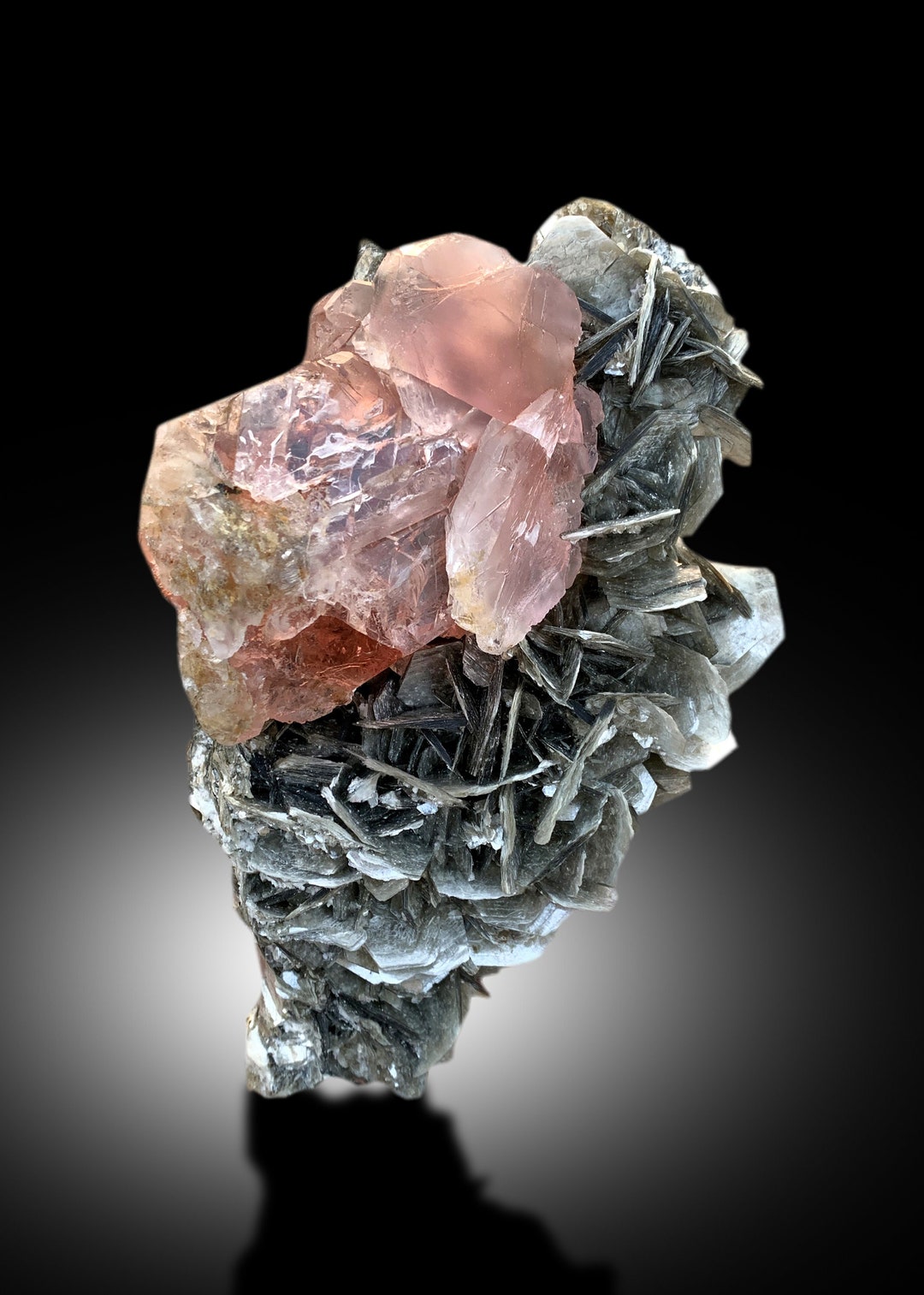 Musuem Grade Hot Pink Color Fluorite With Muscovite Mica, Fluorite ...