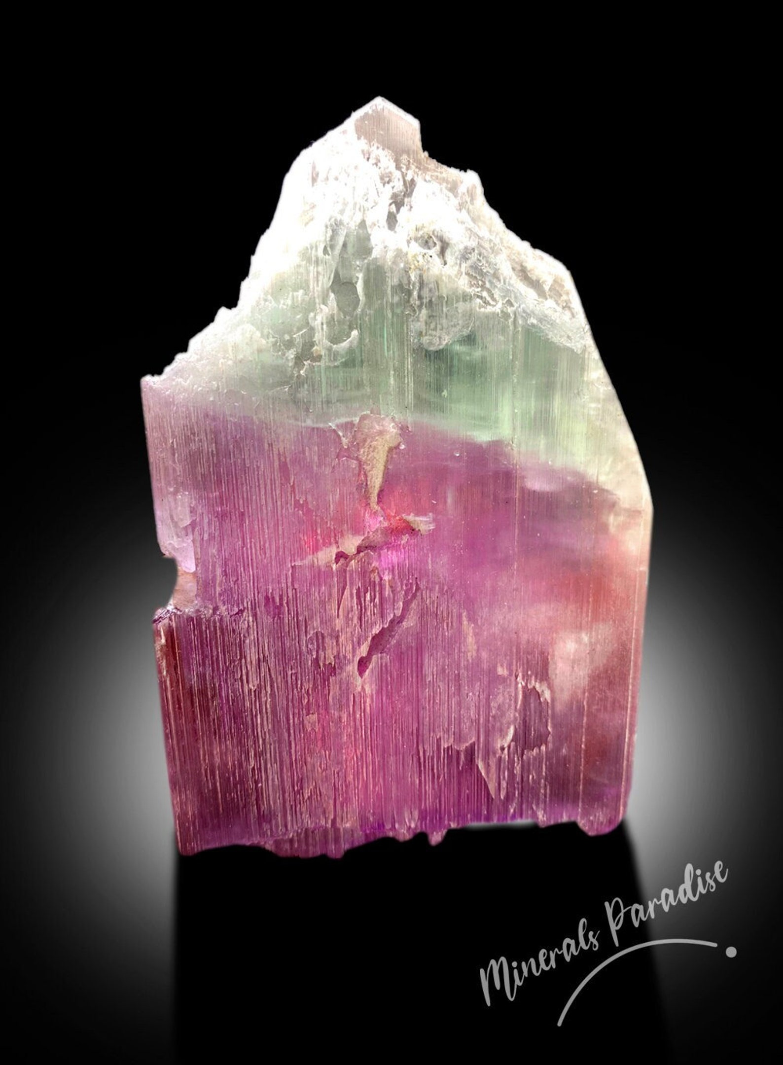 Bi-color Kunzite Crystal With Phantom, Natural Kunzite, Kunzite Stone ...