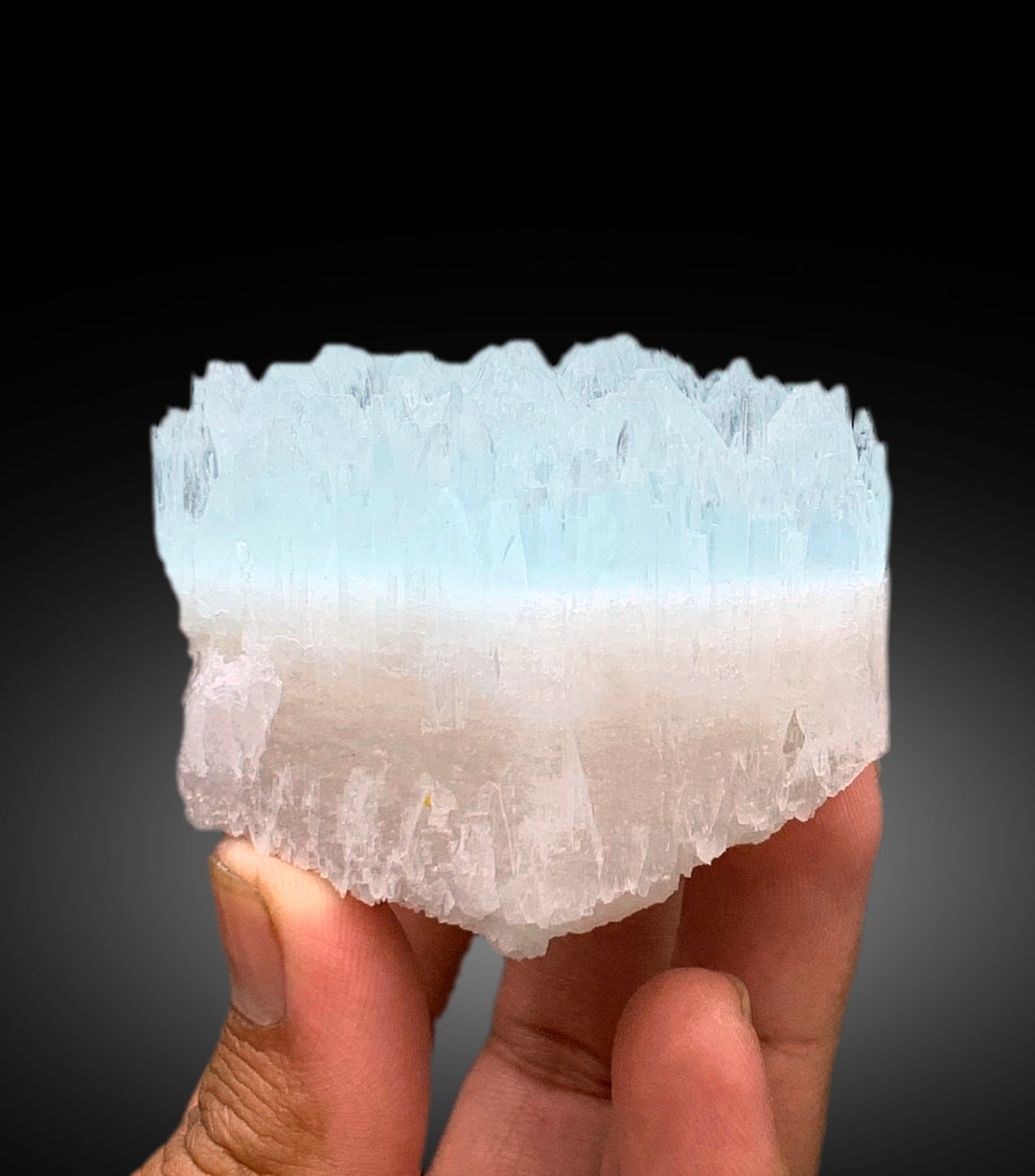 Bicolor Beryl, Aquamorganite With Feldspar, Morganite Var Aquamarine ...