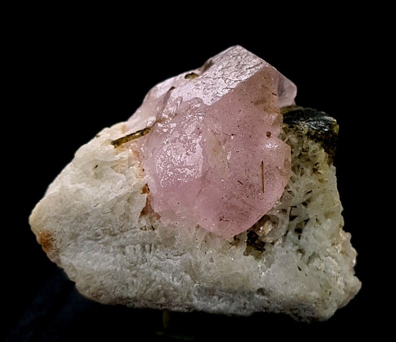 Pink Morganite Specimen Natural Morganite With Tourmaline - Etsy