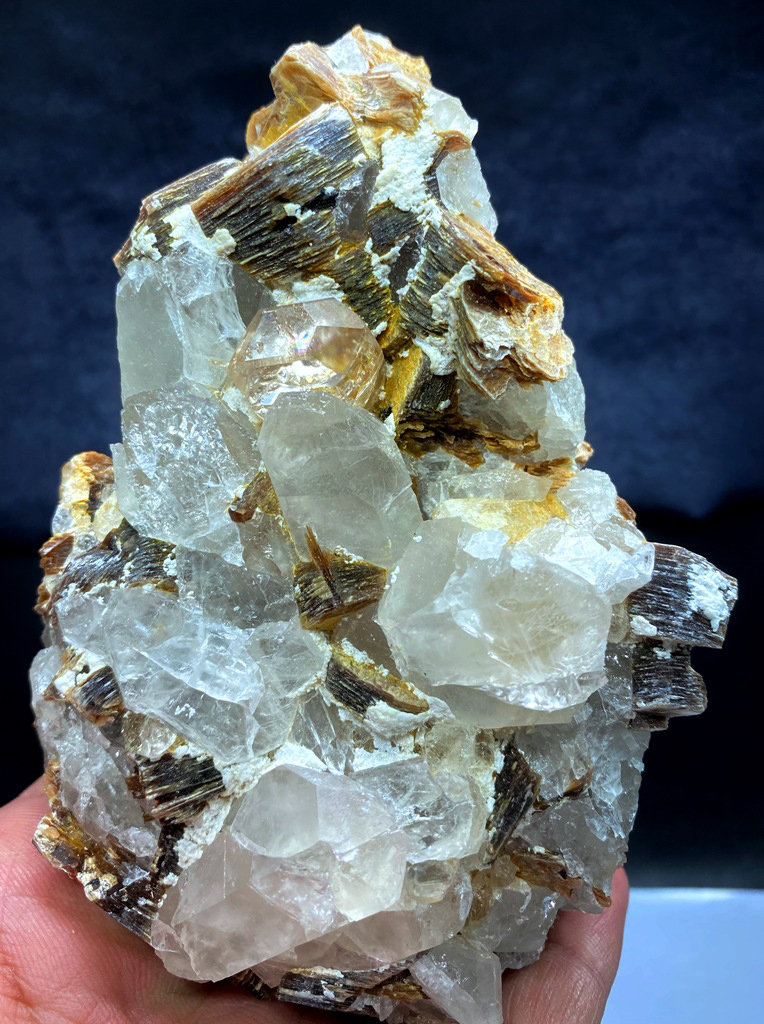 Natural Topaz With Quartz Crystals and Mica Mineral Specimen - Etsy