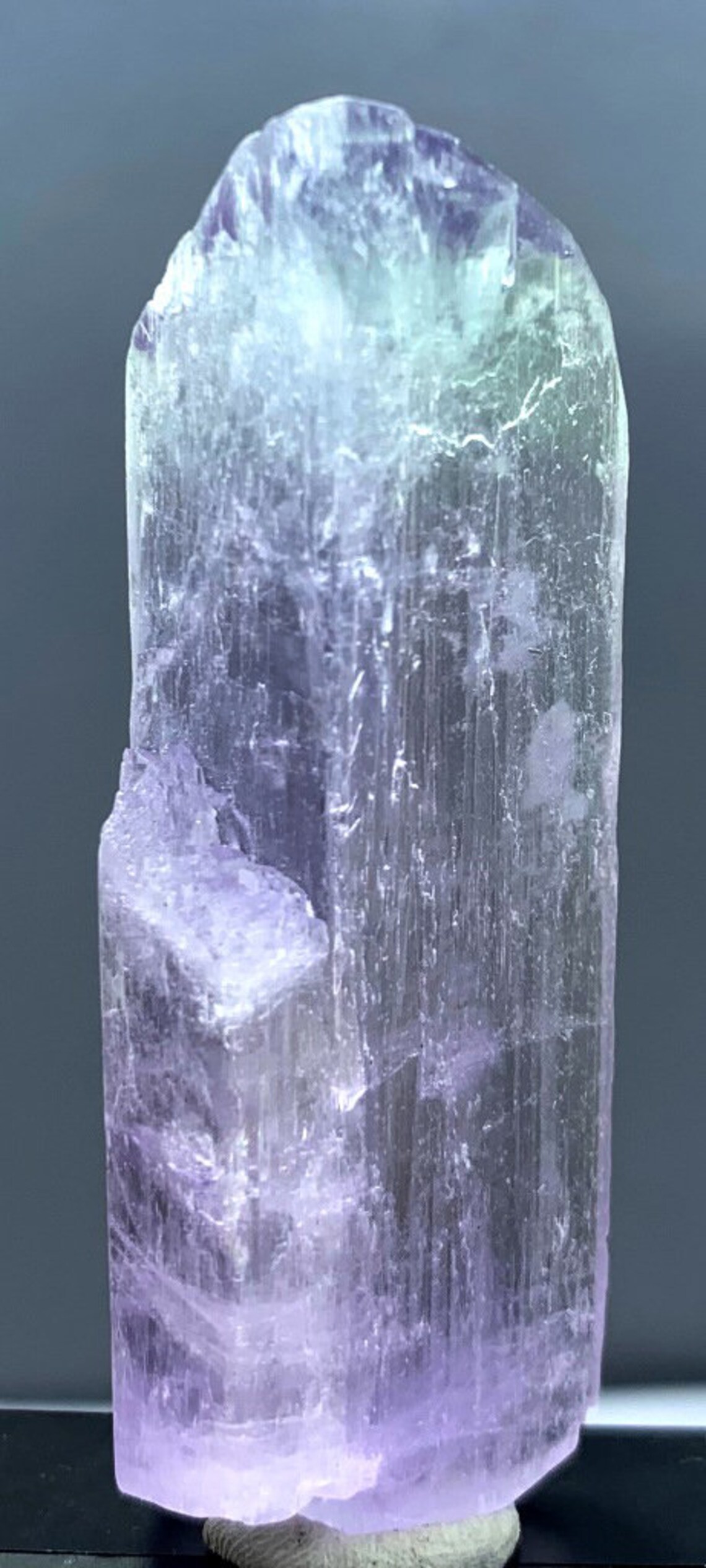 Bicolor Kunzite Crystal Natural Kunzite Raw Stone From | Etsy