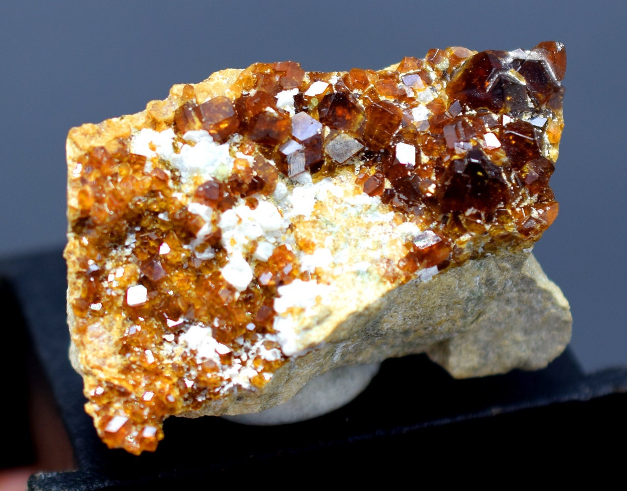 Espécimen granate hessonita Cristales de granate grossular | Etsy