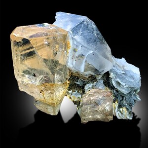 Topaz With Quartz and Albite, Topaz Crystal, Topaz Specimen, Quartz ...