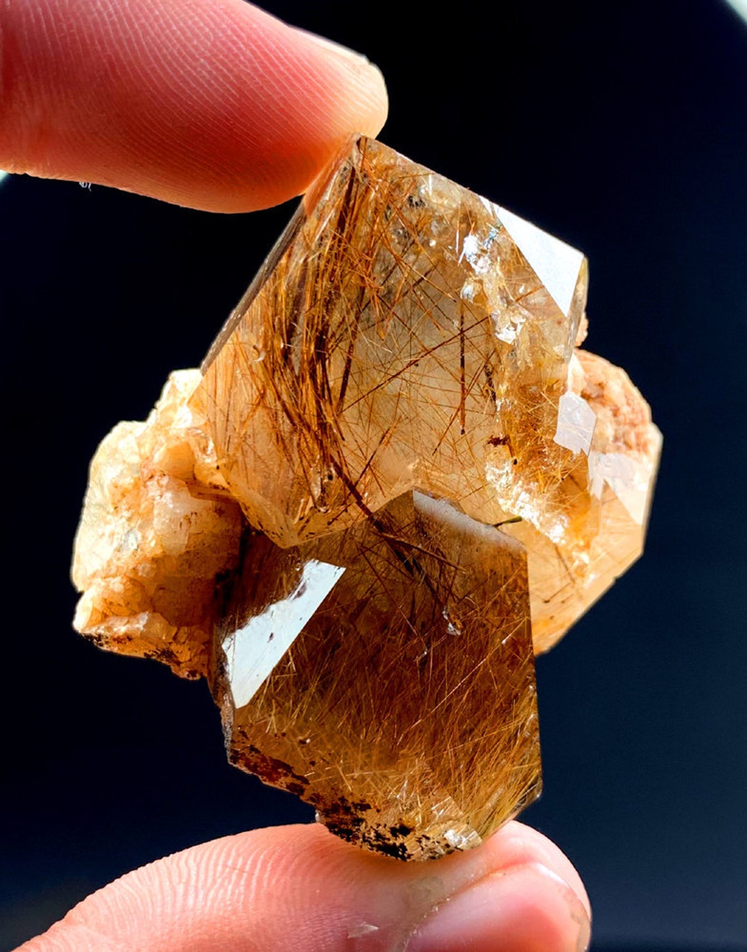 Natural Rutile Quartz Crystal Mineral Specimen From Pakistan - 63 G ...