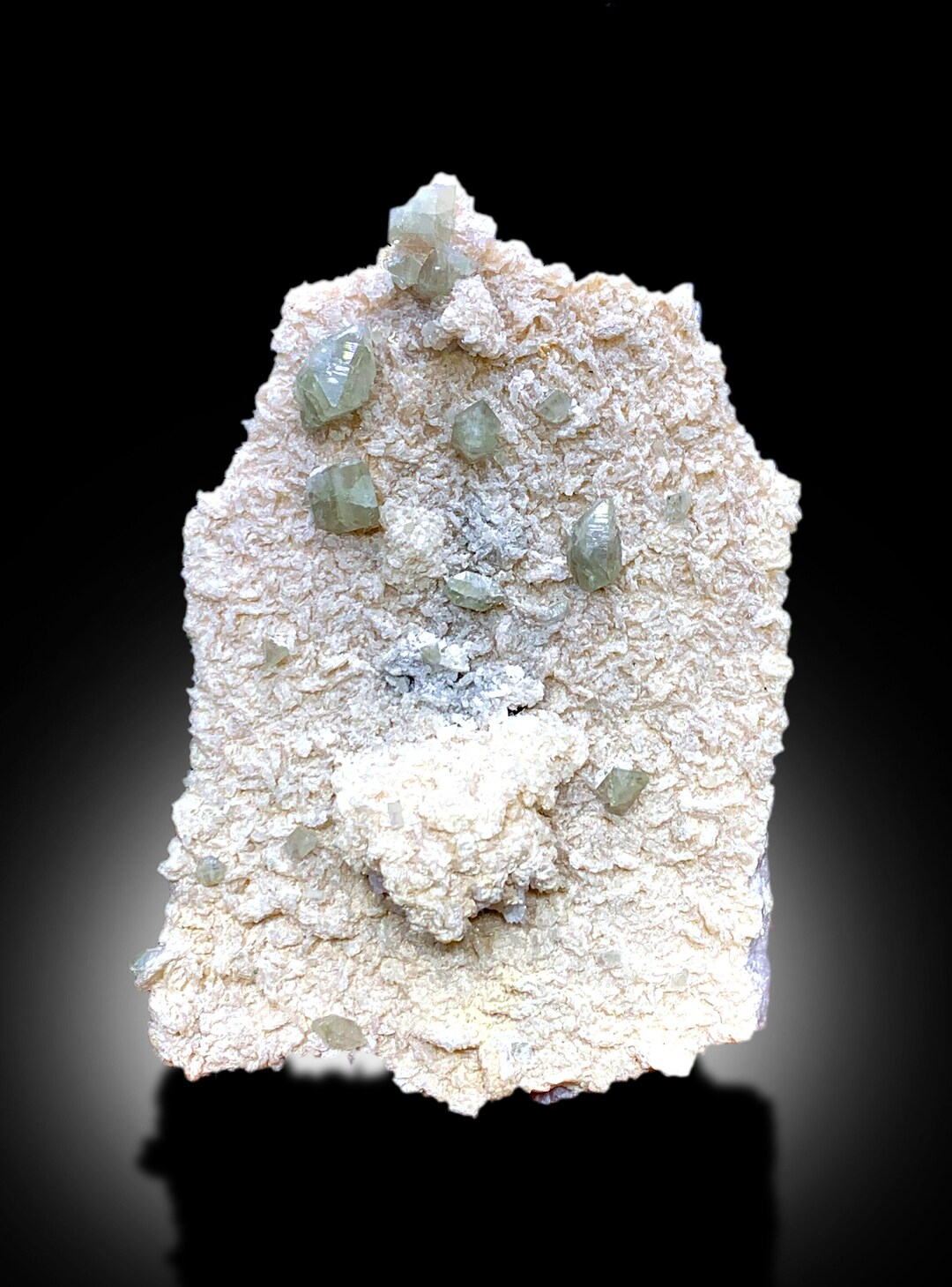 Natural Terminated Herderite Crystals Cluster on Matrix Mineral ...