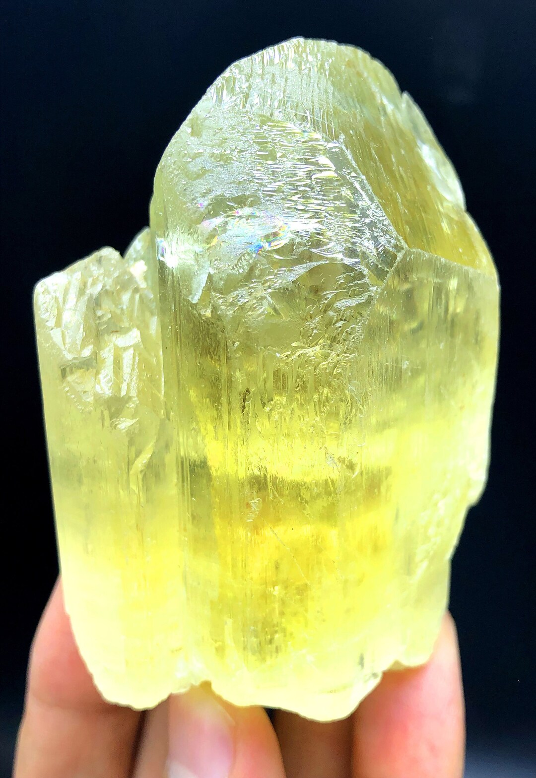 Yellow Kunzite Crystal, Natural Triphane Kunzite, Kunzite Stone ...
