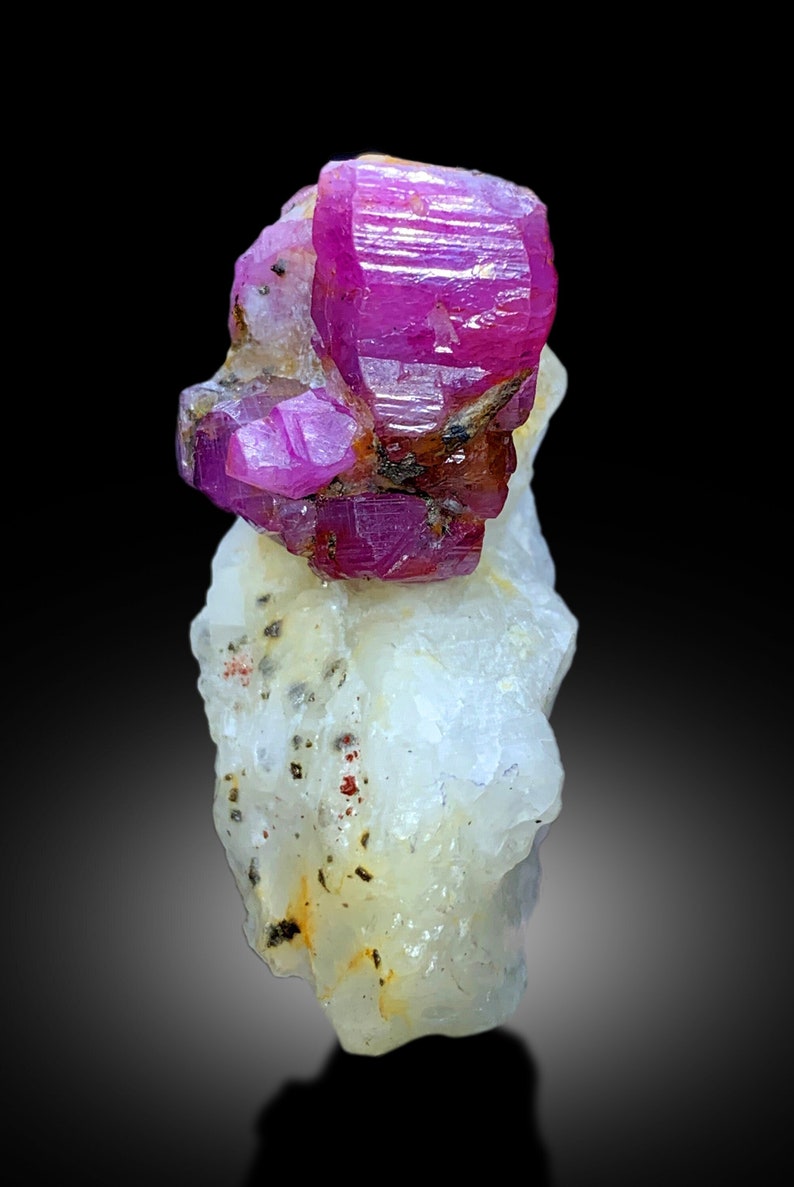 Natural Red Ruby on Matrix Mineral Specimen From Jegdalek Afghanistan ...
