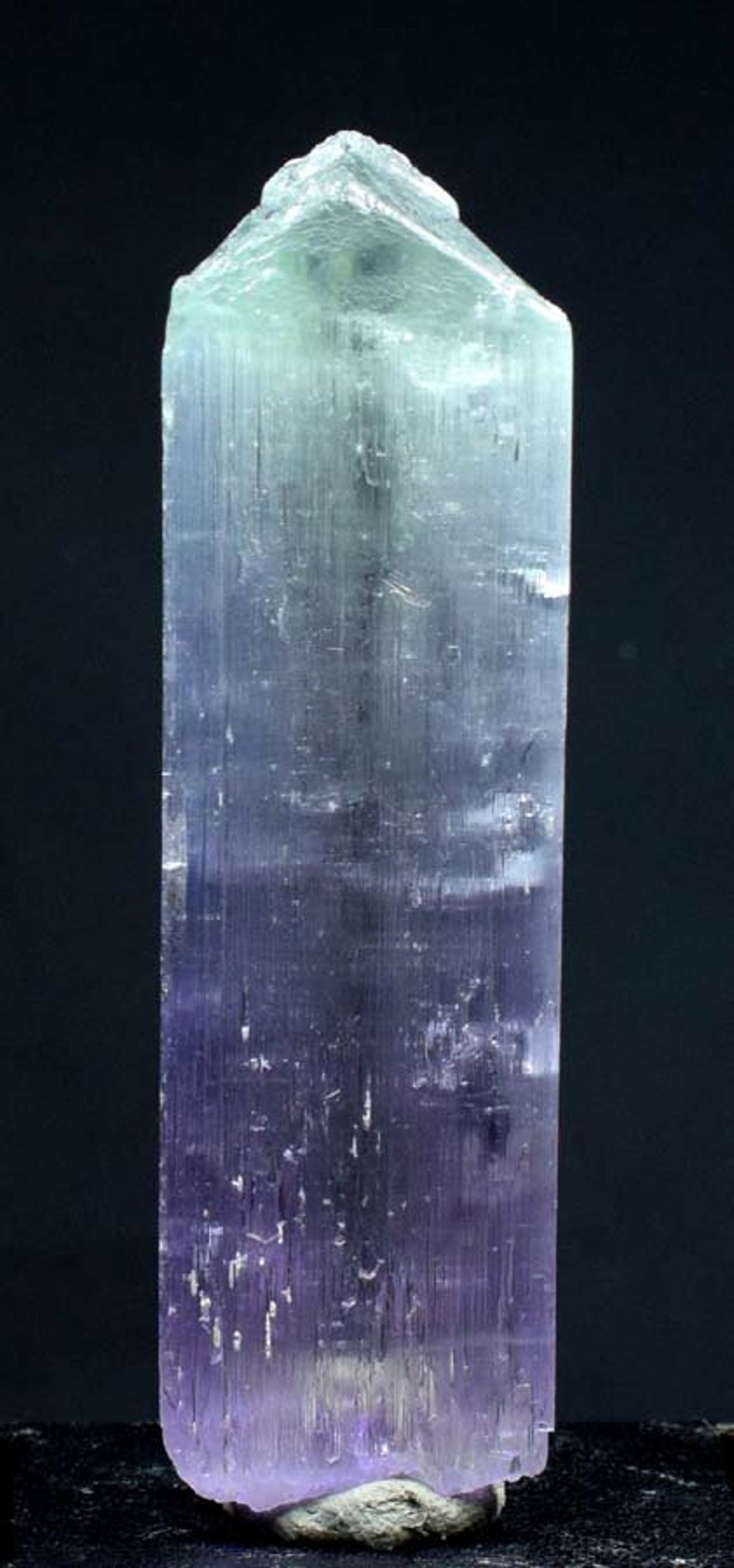 Natural Kunzite Crystal Bicolor Kunzite Natural Stone From - Etsy
