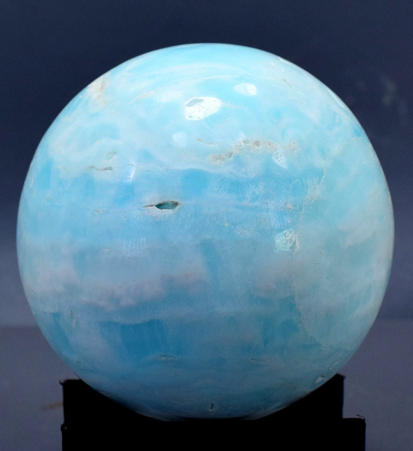 Carribean Calcite Sphere Ball Blue Calcite Gemstone Crystal | Etsy