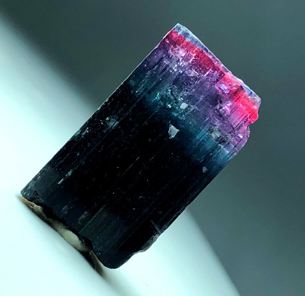 Cristal de turmalina multicolor natural de Afganistán 38.20 | Etsy