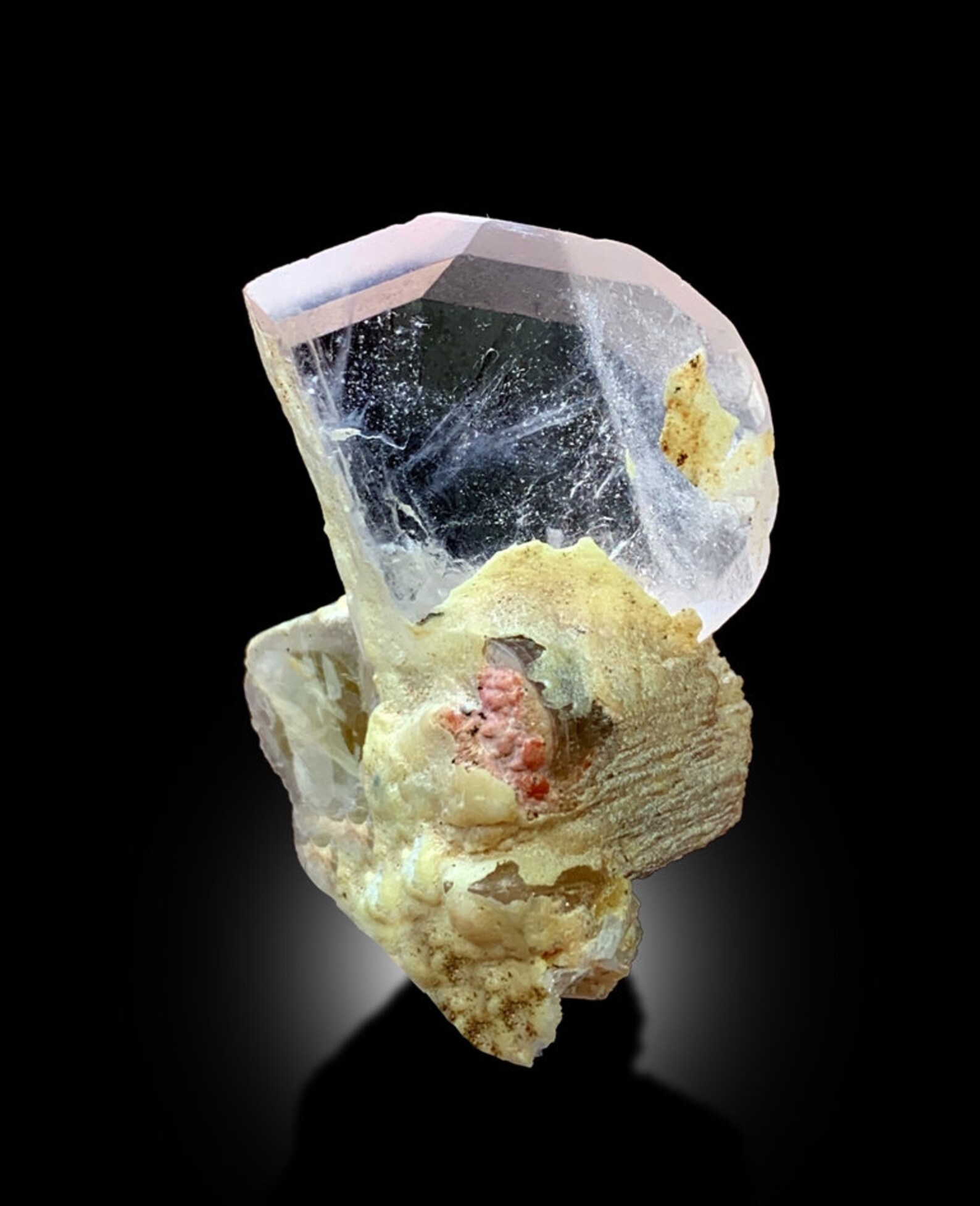 Morganite Specimen Morganite Crystal Muscovite Mica Natural - Etsy