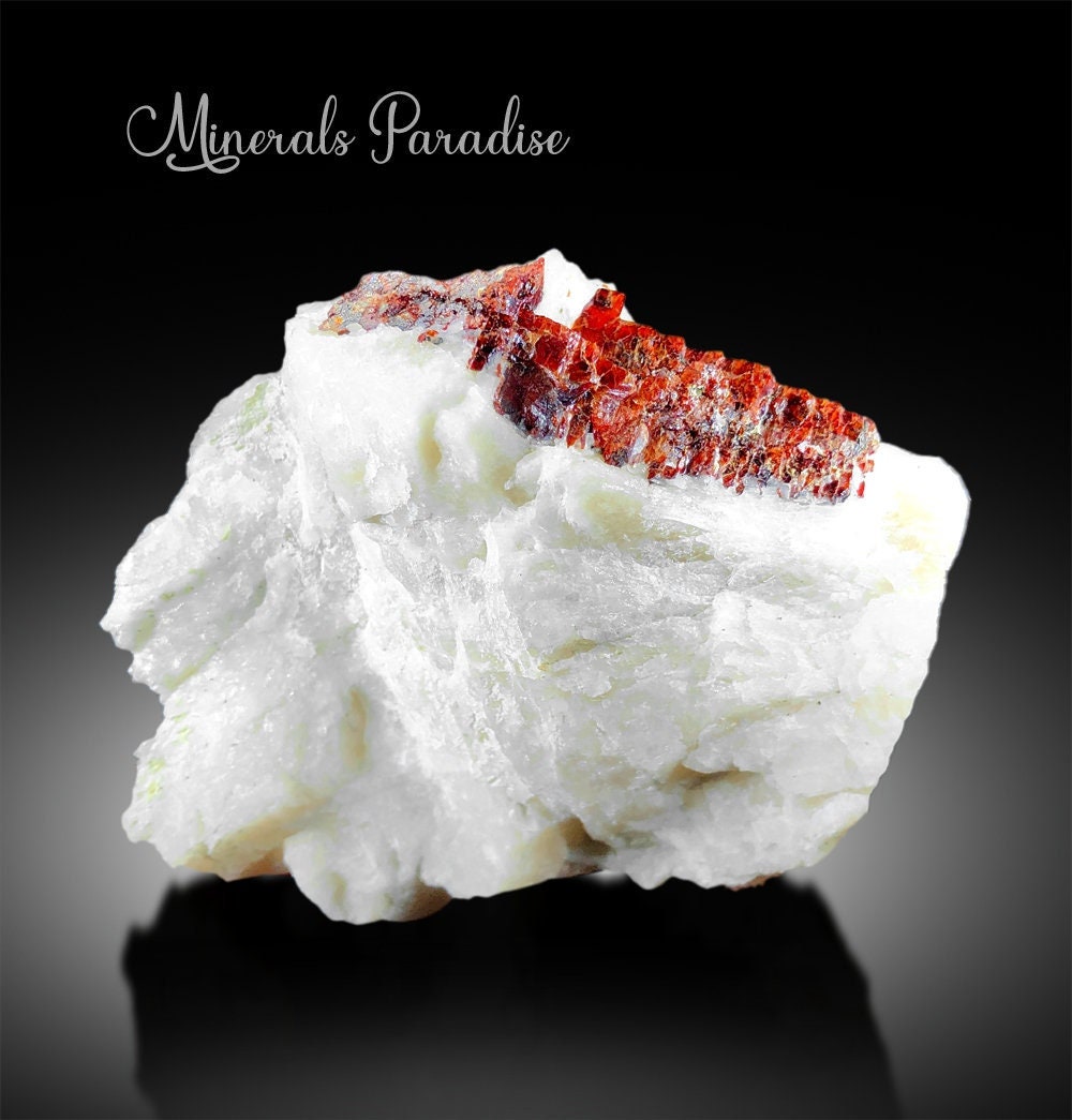 Red Tantalite Crystal, Natural Tantalite With Albite Mineral Specimen ...