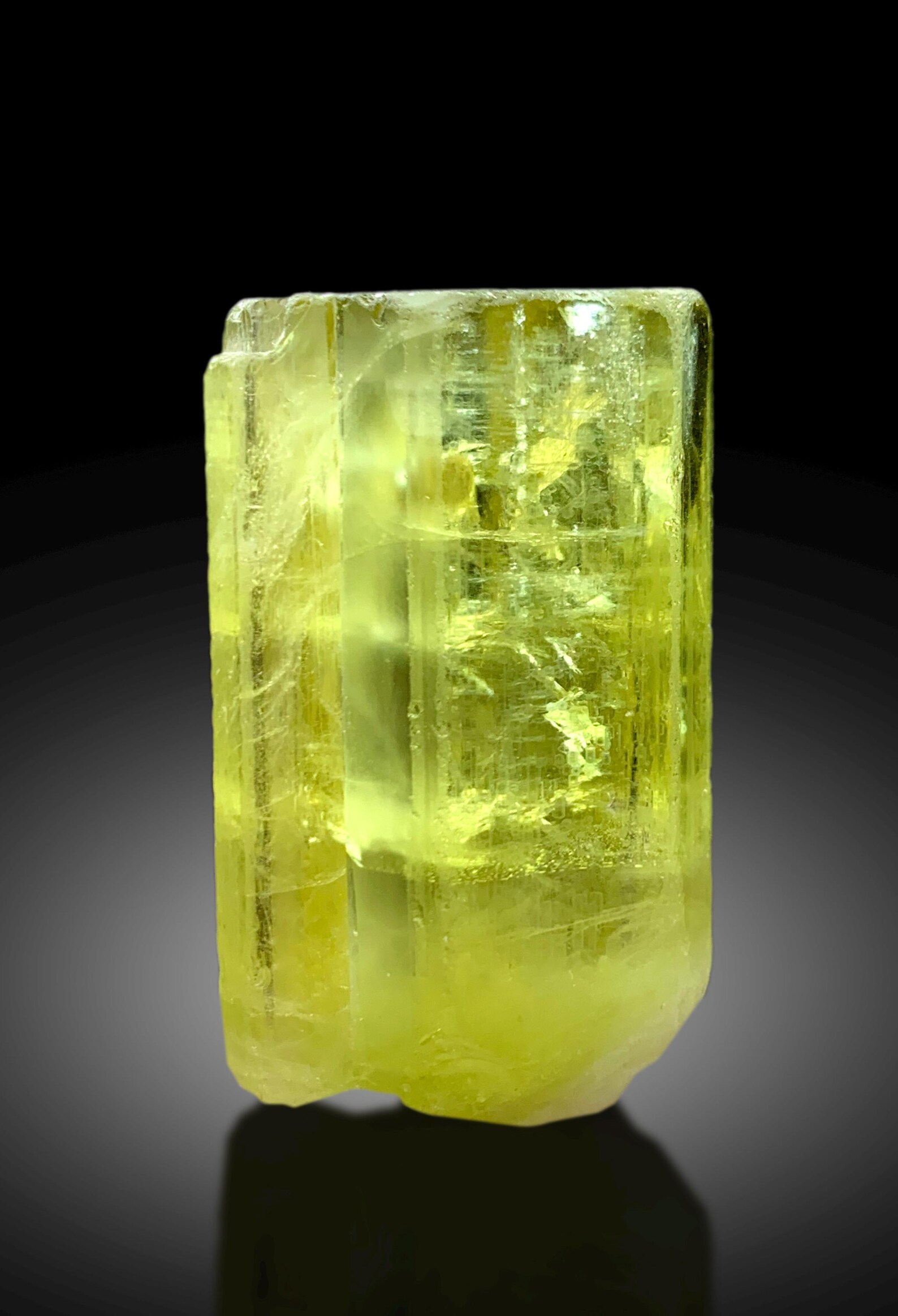 Transparent Yellow Heliodor Beryl Crystal, Raw Mineral Specimen ...