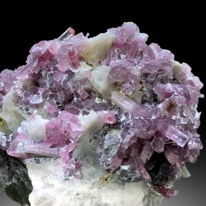Natural Pink Color Tourmaline Cluster With Pink Lepidolite, Tourmaline ...