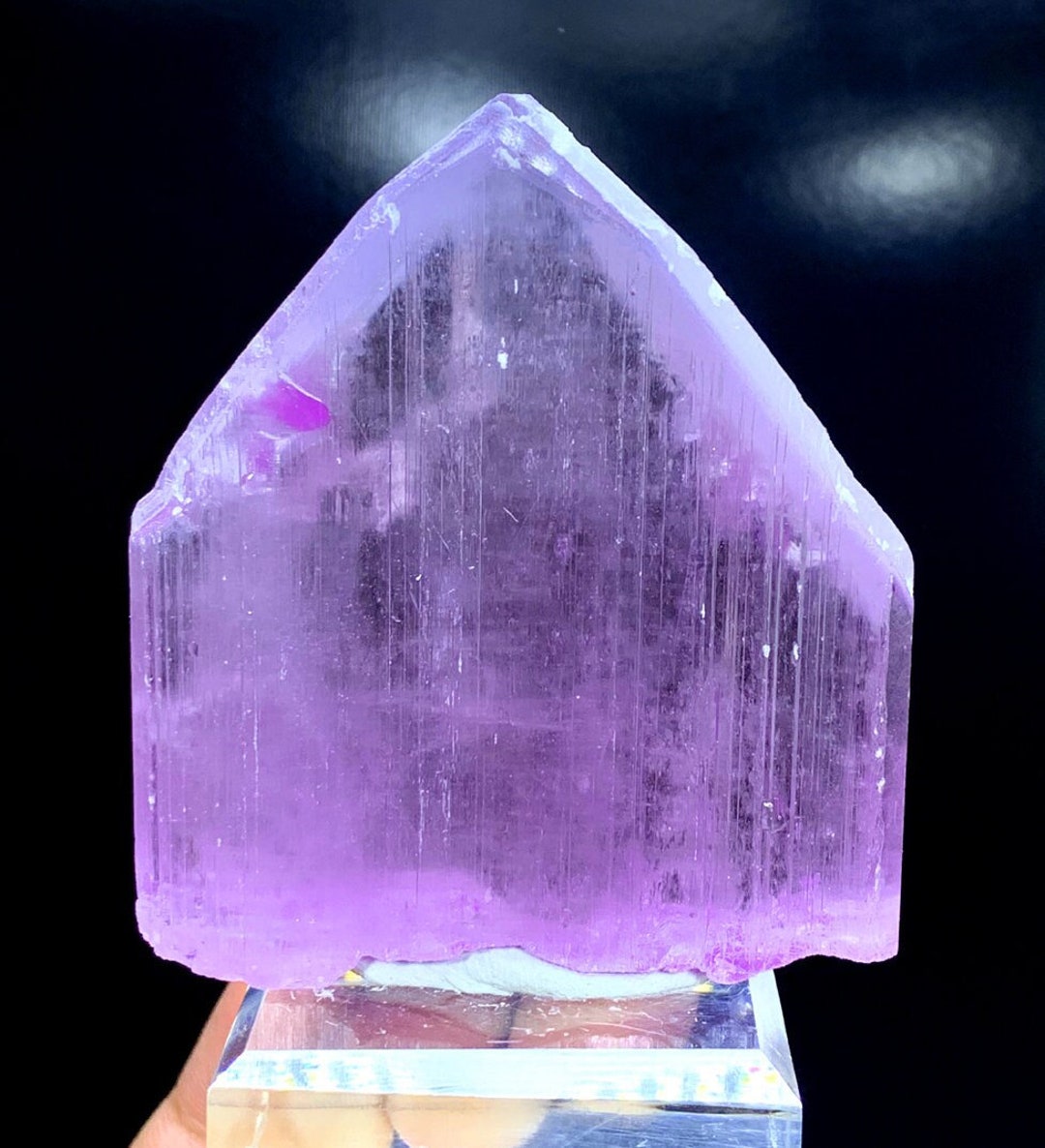 Pink Kunzite Crystal, Natural Kunzite Crystal, Kunzite Stone, Kunzite ...