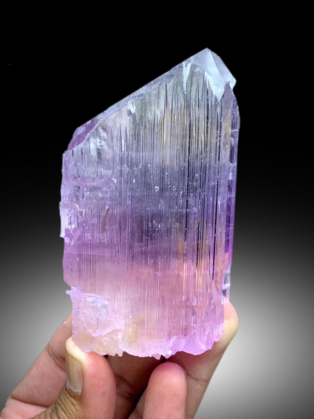 Gem Grade Pink Kunzite Crystal, Kunzite Specimen, Fine Mineral, Kunzite ...