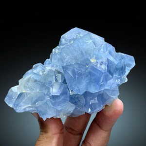 Natural Blue Color Celestine Cluster, Celestine Bunch, Fine Mineral ...