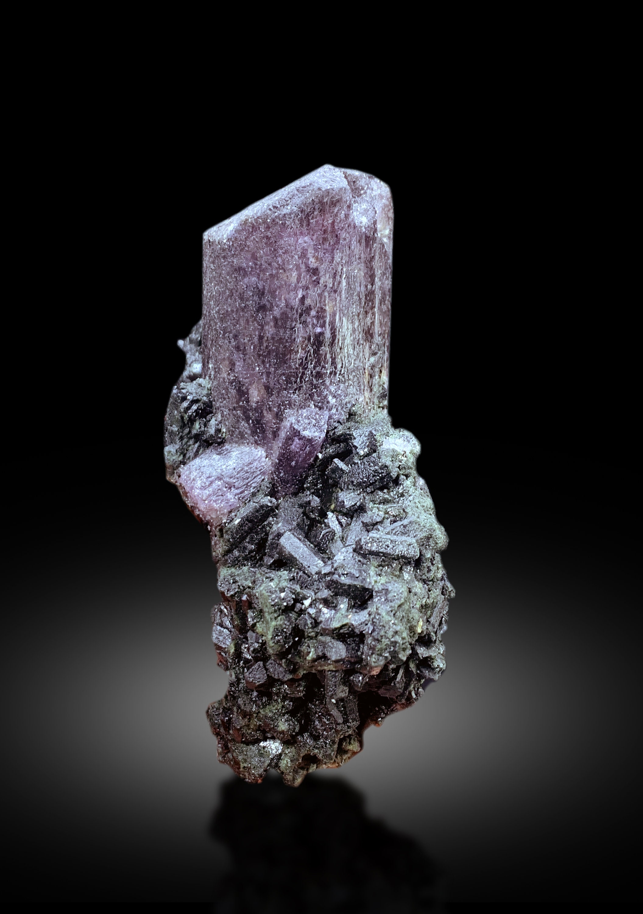 Natural Purple Color Scapolite Crystals With Diopside Cluster ...