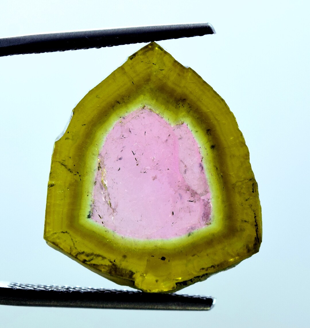 Watermelon Tourmaline Slice , Tourmaline Polished Slice , Tourmaline ...