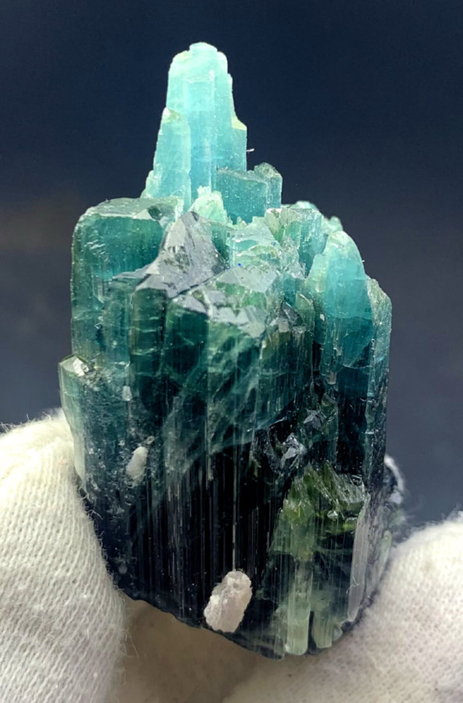 Natural Tourmaline Crystal Blue Cap Tourmaline From | Etsy