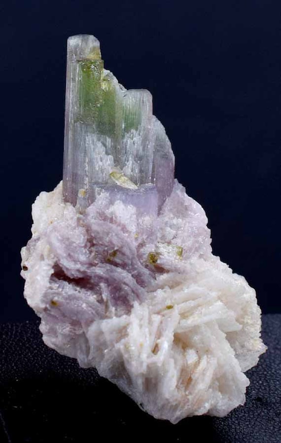 Tourmaline Specimen Tourmaline Crystal With Lepidolite and - Etsy