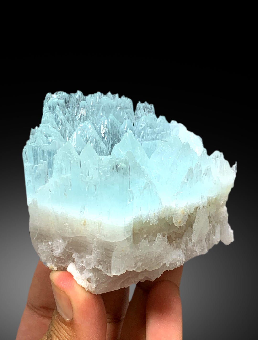 Bicolor Beryl, Aquamorganite Crystal, Morganite Var Aquamarine With ...