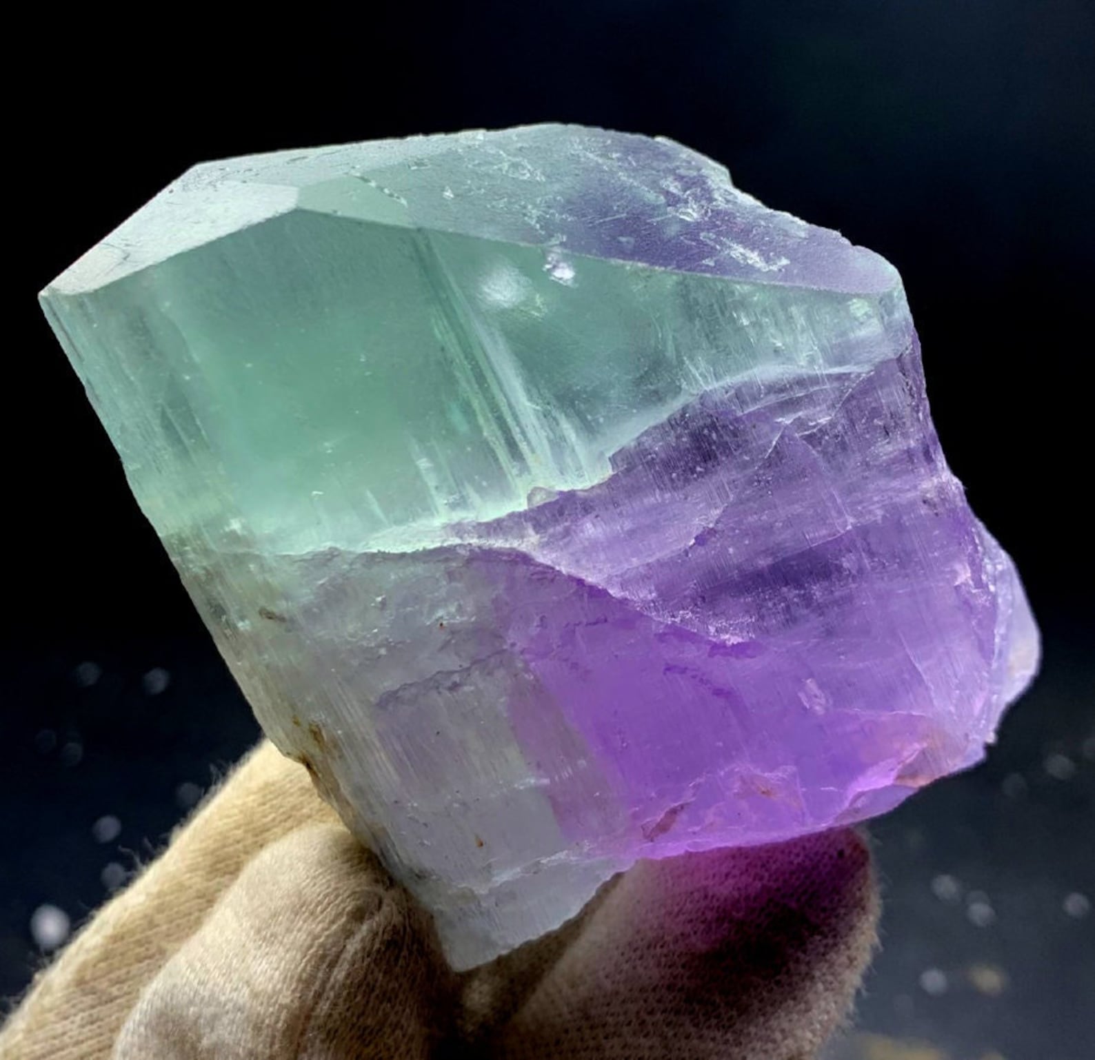 Natural Bicolor Kunzite Crystal Kunzite Stone Spodumene - Etsy