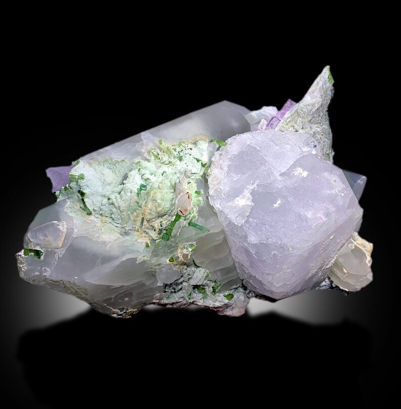 Pollucite With Kunzite Green Tourmalines Quartz and Albite Combine ...