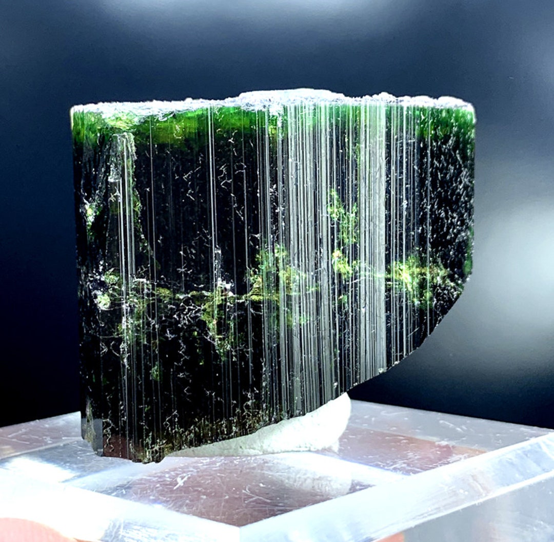 Tourmaline Crystal, Green Color Tourmaline, Natural Tourmaline Specimen ...
