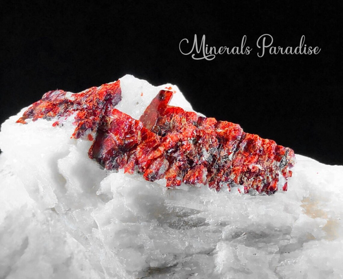 Red Tantalite Crystal, Natural Tantalite With Albite Mineral Specimen ...