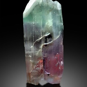 Bi Color Kunzite Crystal, Natural Kunzite, Kunzite Rough, Kunzite ...