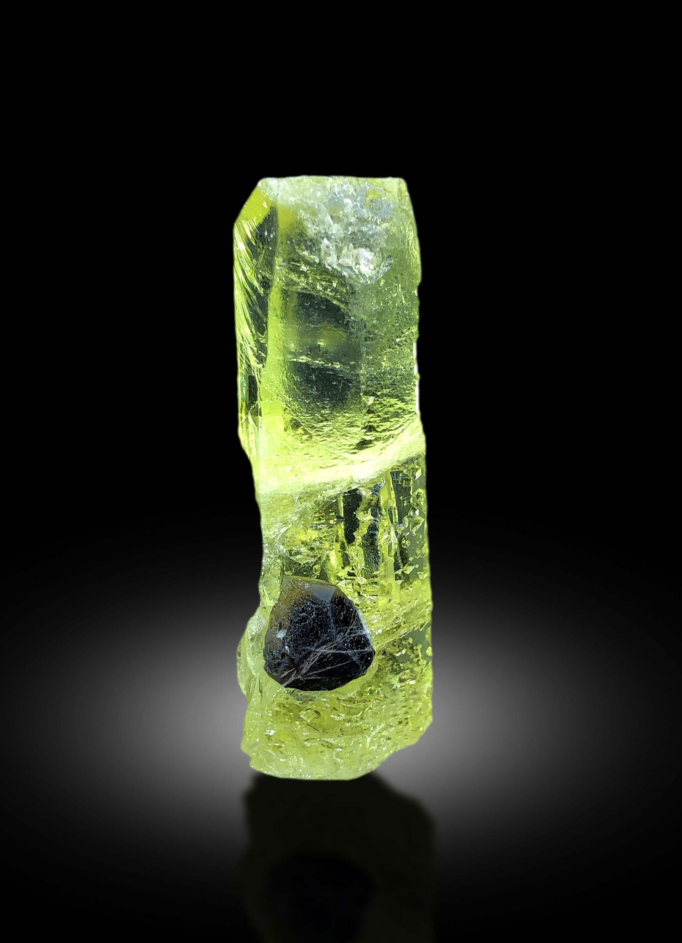 Transparent Etched Yellow Heliodor With Smoky Quartz, Beryl Var ...