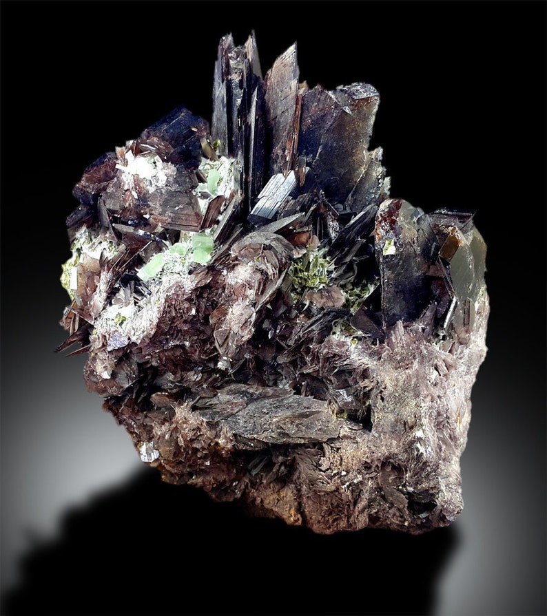 Axinite Specimen Axinite Crystals on Matrix Axinite - Etsy