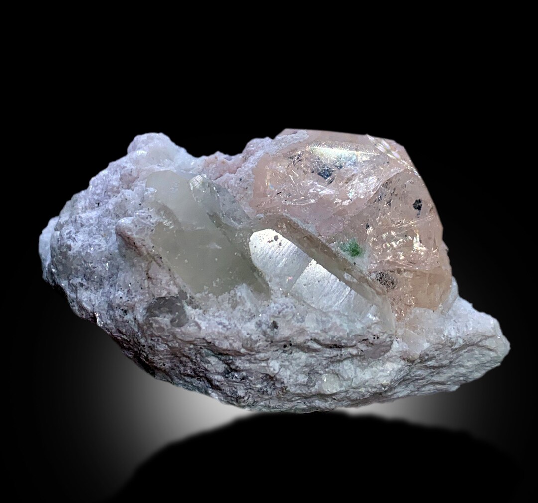 Pink Morganite With Quartz and Albite Mineral Specimen From Afghanistan ...