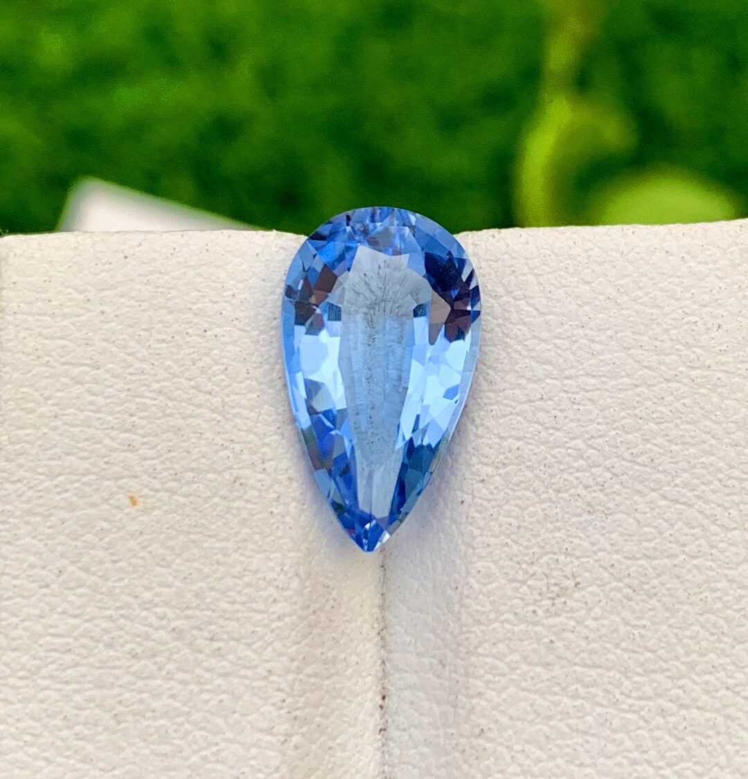 Pear Santa Maria Blue Aquamarine Gemstone: Faceted Loose Stone, 3.75 CT ...