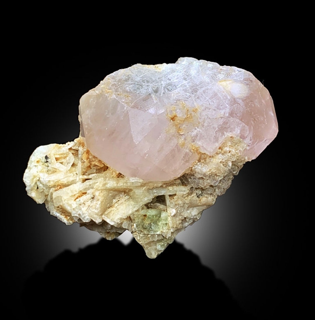 Morganite Specimen, Morganite With Albite, Pink Morganite Crystal ...