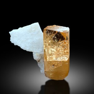 Transparent Rich Golden Color Topaz With Feldspar, Topaz Specimen, Raw ...
